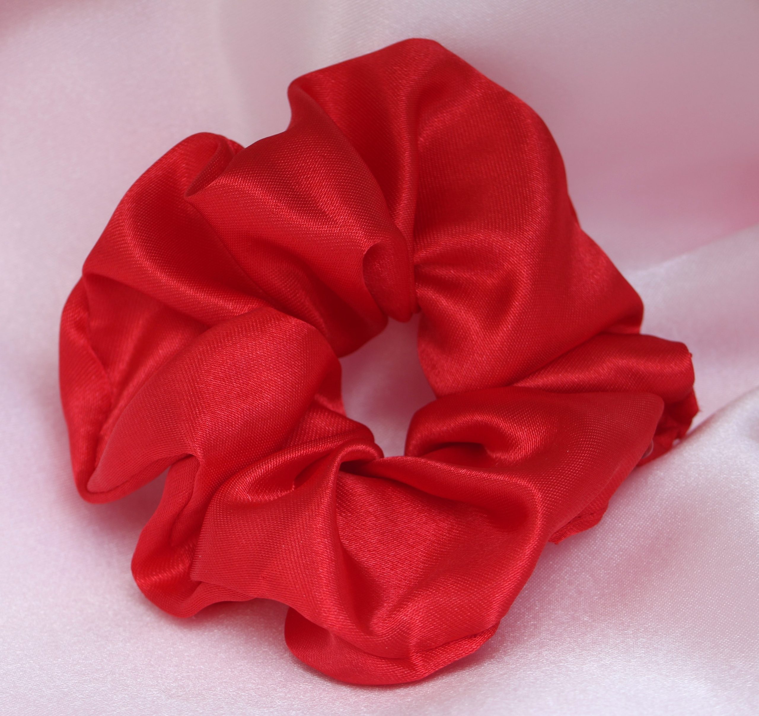 Luxury Satin Red Scrunchies – Princess and Pooch Accessories & Pet ...